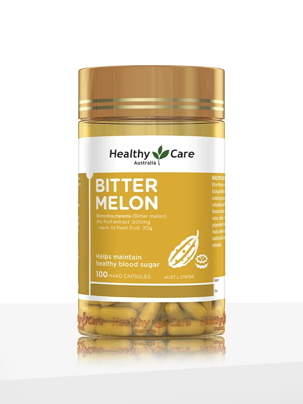 Healthy Care Bitter Melon – 100 Capsules | Blood Sugar Support