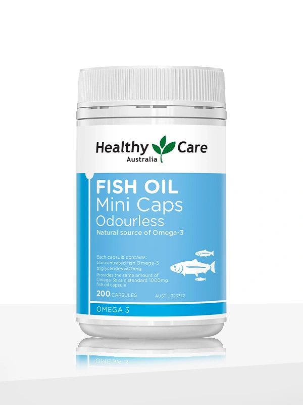 Healthy Care Fish Oil Mini Caps 1000mg – Odourless Omega-3