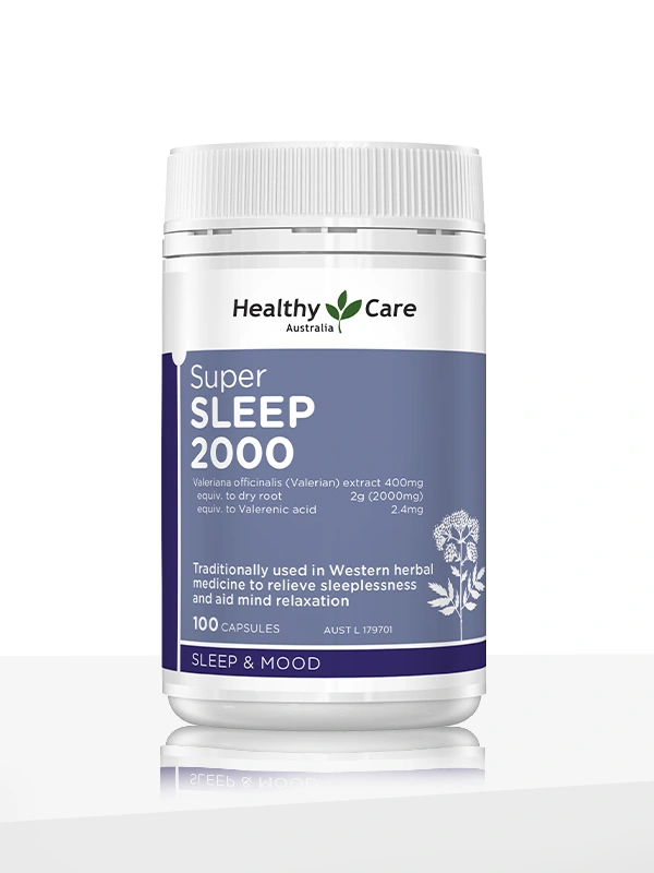 Healthy Care Super Sleep 2000 – 100 Capsules | Natural Sleep Support
